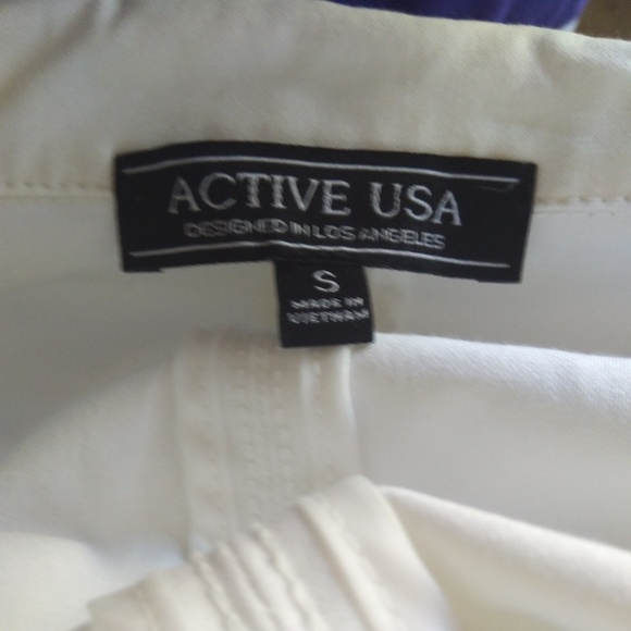 Active USA | Jackets & Coats | Active Usa White Sporty Stretch Blazer ...